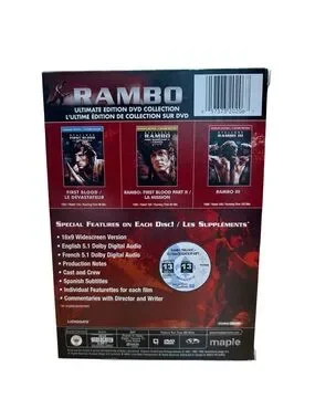 DVD | Media | Rambo Ultimate Edition Dvd Collector Set 3 Disc New ...